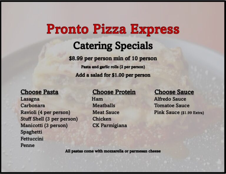 Catering – Pronto